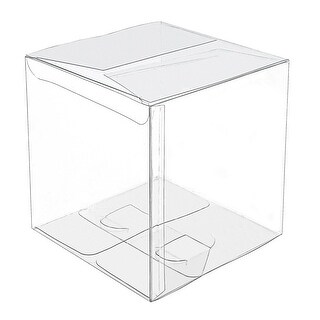 30 Pack 5x5x5 Clear Plastic Gift Boxes for Party Favors, Desserts ...