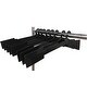 Black Extra Long Stockroom Rail Divider with Straight Body - Bed Bath ...