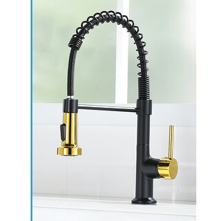360 Degree Rotating Spring Kitchen Faucet with Multi-function Nozzle ...