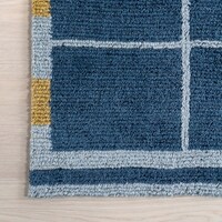 Emily Henderson x Rugs USA Fountain Checked Wool Area Rug - Bed Bath ...