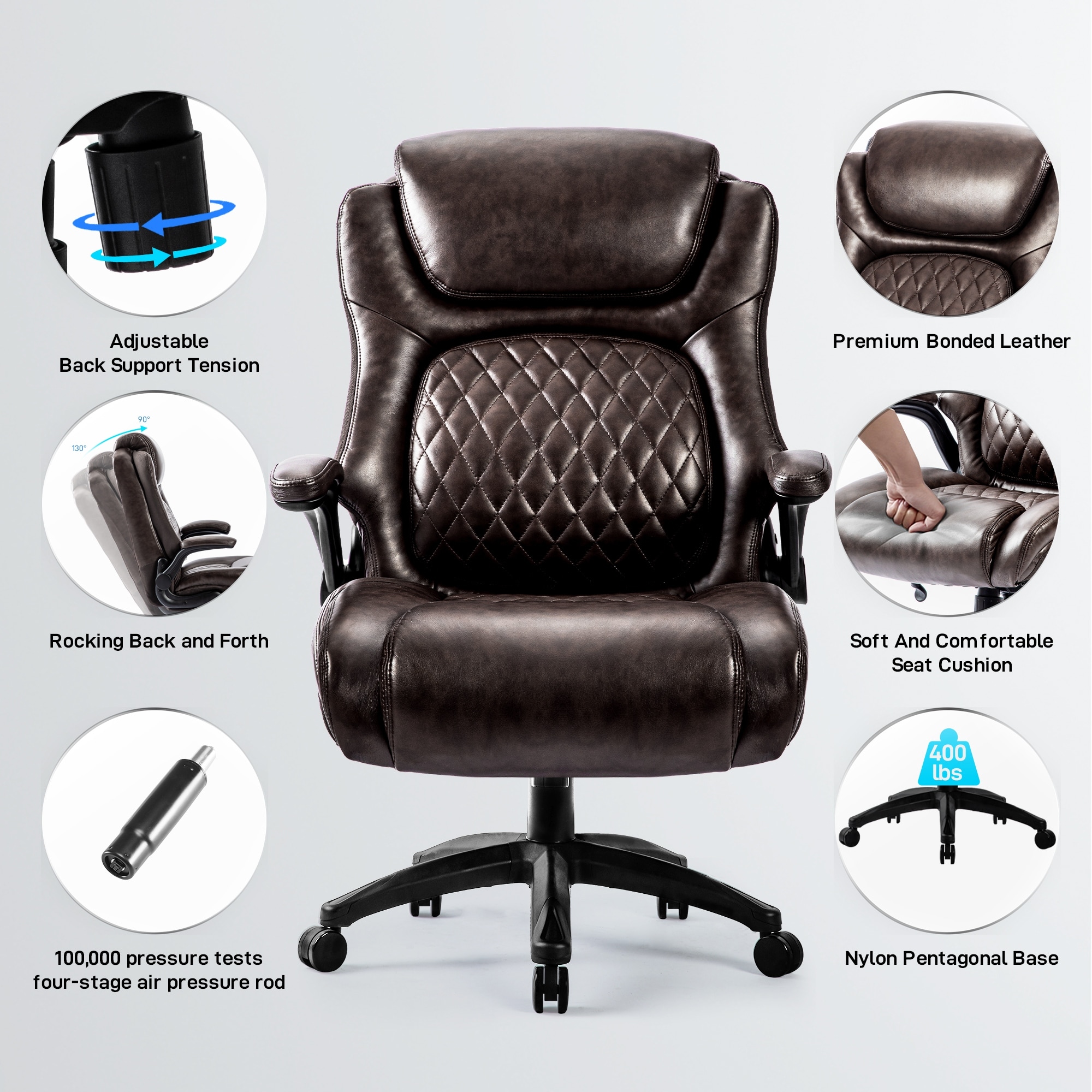 AVAWING Classic High Back Swivel Boss Office Chair - On Sale - Bed Bath ...