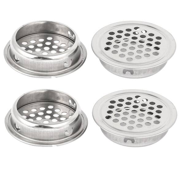 35mm Dia Round Shape Flat Mesh Hole Air Vent Ventilation Louver 4pcs ...