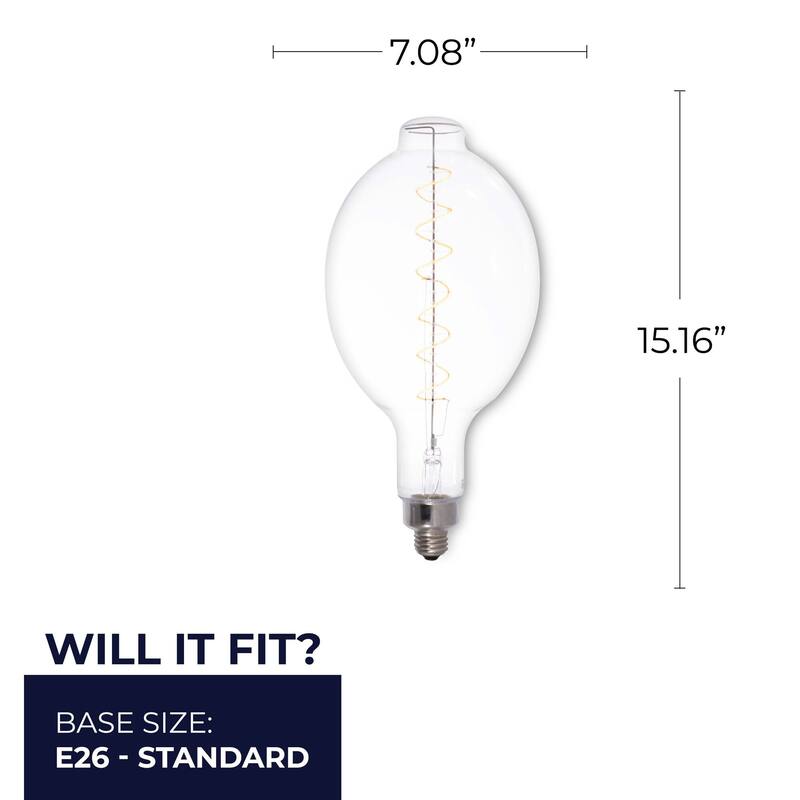 Bulbrite 4 Watt Grand Filaments Medium Dimmable (E26) LED Bulb - 200 ...