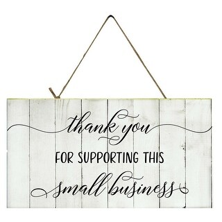 Thank You for Supporting This Small Business Wood Sign 10" x 5" - Bed ...