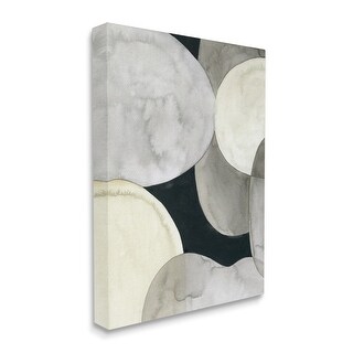 Stupell Collage of Circular Shapes Opaque Layered Arrangement Canvas ...