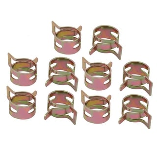 10 Pcs 12mm Spring Band Type Action Fuel Hose Pipe Air Clamp Bronze ...