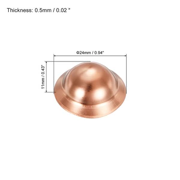 20pcs Copper End Cap Pipe Fitting Sweat Plug Connection 11x24mm HVAC ...