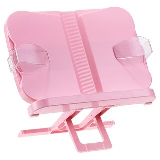 Book Stand for Reading, Plastic Book Holder with Page Clips for ...