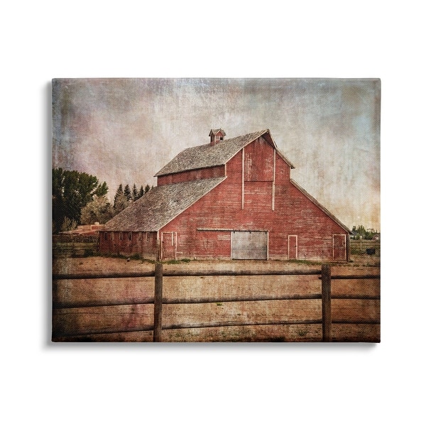 Stupell Vintage Rustic Barn Canvas Wall Art Design by Ramona Murdock ...