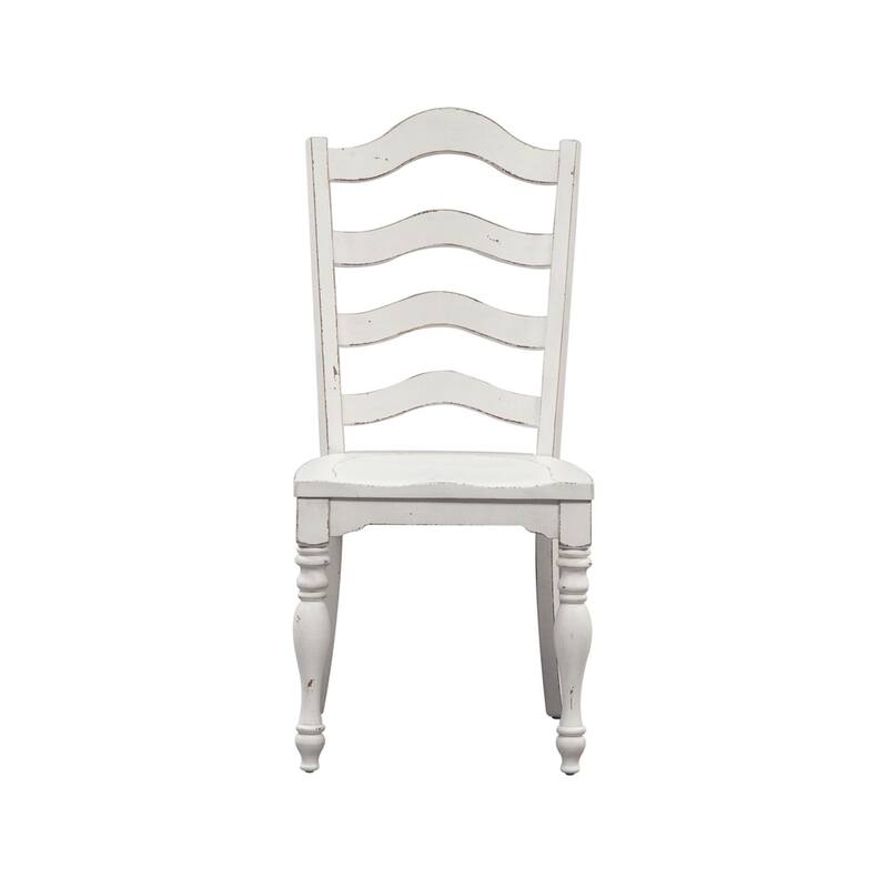 Magnolia Manor Antique White Ladder Back Side Chair (Set of 2 ...