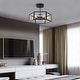 OYIPRO-Modern Industrial 6-Light Square Semi Flush Mount Ceiling Light ...