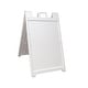 Plasticade Deluxe Signicade Portable Folding Double Sided Sign, White ...