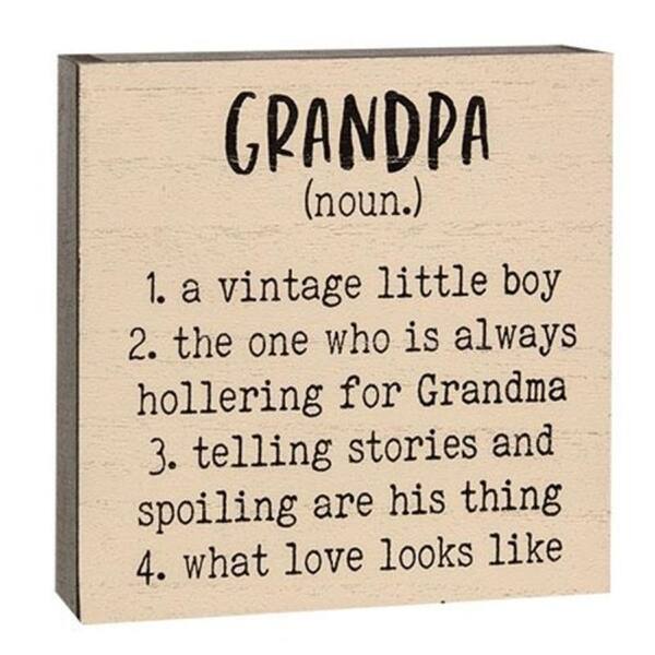 Grandpa Definition Box Sign - As Pictured - Bed Bath & Beyond - 28753402