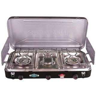 Stansport 212-600-50 Outfitter Series 3-Burner Propane Stove - Blue ...