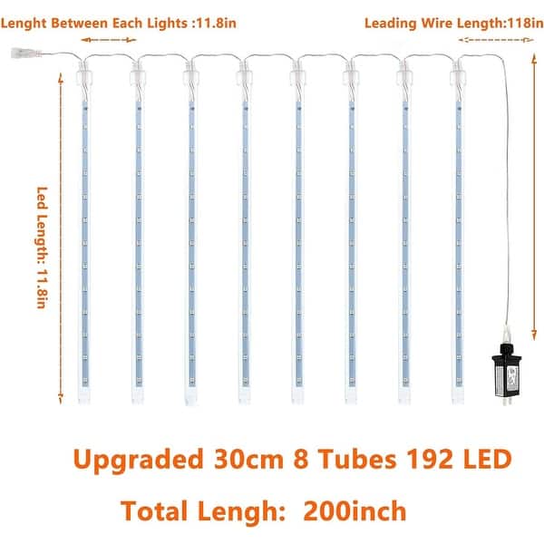 cascading wire tree lights