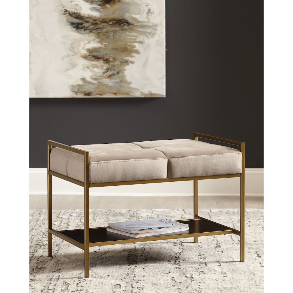 Olanna Storage Upholstered Bench - Overstock - 33988363