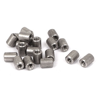 20pcs M3x8x6mm Threaded Rose Joint Adapter Round Connector Tube Nuts ...