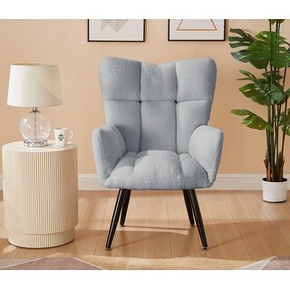 Modern Single Sofa Armchair with High Backrest Comfy Reading Chair for ...