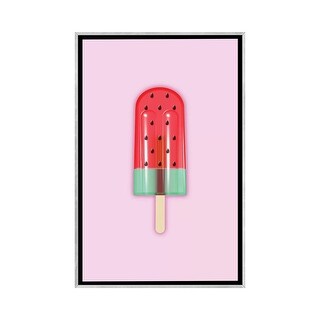 iCanvas "Watermelon Popsicle" by Emanuela Carratoni Framed - Bed Bath ...