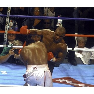 Boxing match between Mike Tyson and Lennox Lewis Photo Print - Bed Bath ...