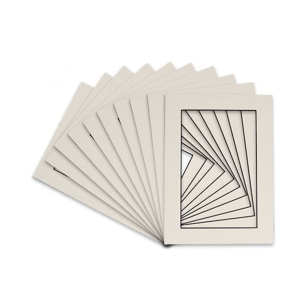 22x28 Mat for 16x20 Photo - White with Black Core Matboard for Frames ...