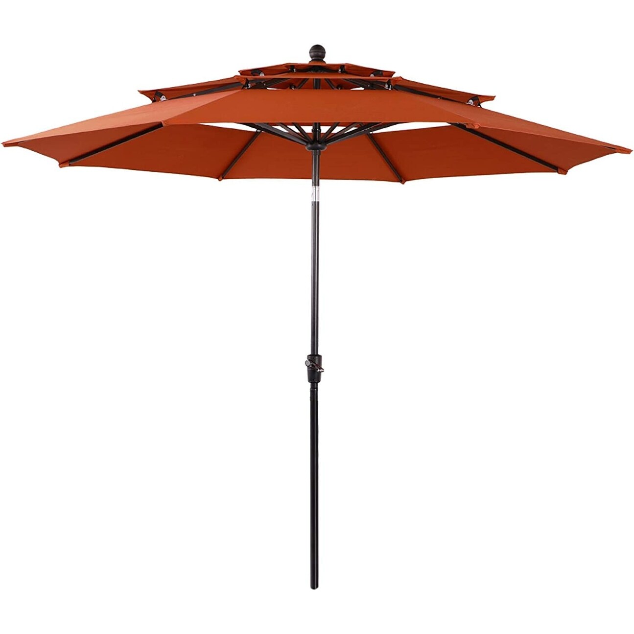 Offset Patio Umbrella with Sturdy Steel Ribs and Vertical Tilt ...