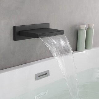 Bathroom Sink High Flow Wall Mount SHOWER Waterfall Tub Faucet - Bed ...