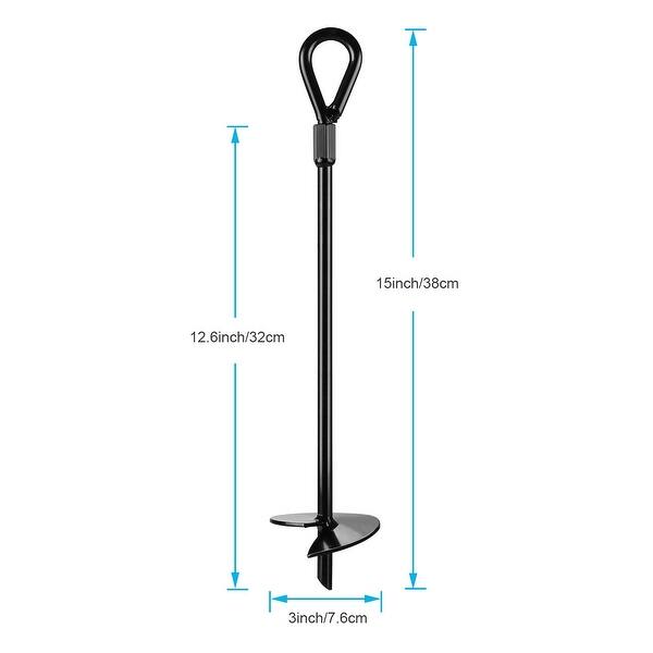 4 Packs Ground Anchor Kit for Tents, Canopies, Sheds, Trampoline and ...