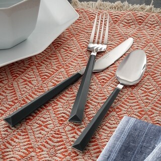 Tomodachi™ Dali Black - 16 Piece Flatware Set, Service for 4 - Bed Bath ...