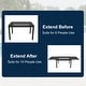 Outdoor Square Aluminum Extendable Dining Table - Bed Bath & Beyond ...