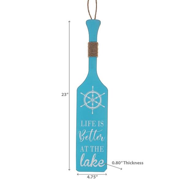 IH Casa Decor Wooden Paddle Sign Life Is Better At The Lake - Bed Bath ...