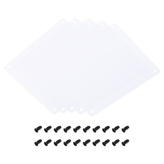 140mm Fan Dust Filter with Screw, 5 Pack PVC Dustproof Mesh Cover Guard ...