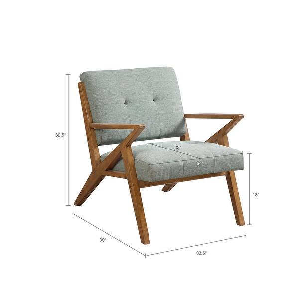 Mid Century Modern Solid Wood Frame Lounge Chair Accent Chair Arm Chair ...