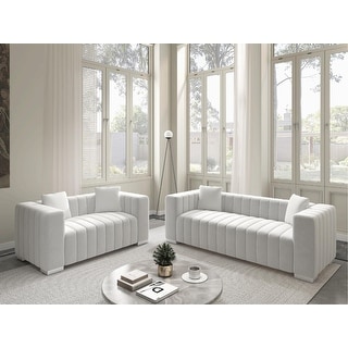 Wayna upholstered Modern Velvet Sofa for Living Room - Bed Bath ...