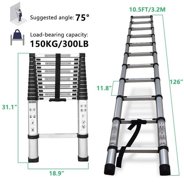Ladder Step Extension Telescoping Lightweight Portable Folding - Bed ...