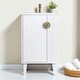 20" Freestanding Bathroom Vanity with Ceramic Sink, Soft-Close Door and ...