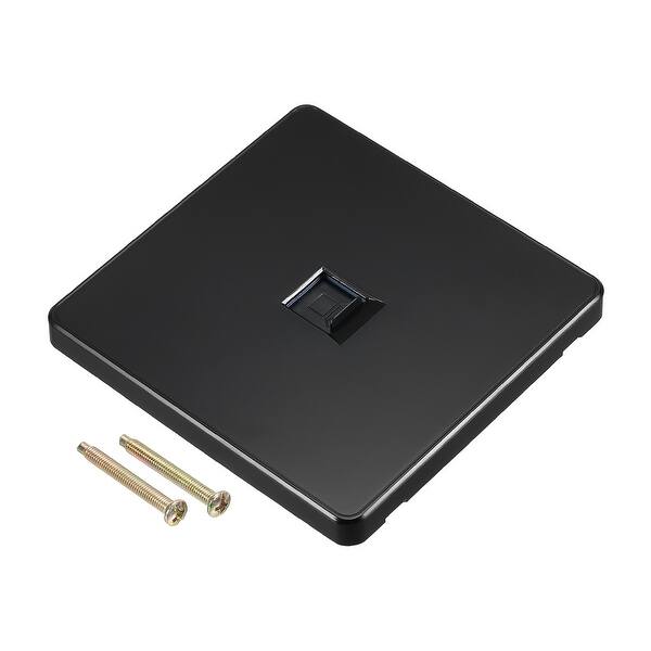 Ethernet Socket Single Port RJ45 CAT6 Wall Plate Black for Ethernet ...