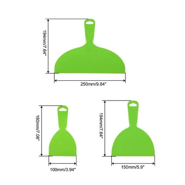 Putty Scraper Set (4", 6", 10") Flexible Plastic Putty Knives for ...