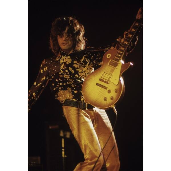 Jimmy Page in Orange Light Photo Print - Bed Bath & Beyond - 25395956
