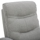 Spruce & Spring Regan Leather Power Recliner Swivel Glider Rocker with ...