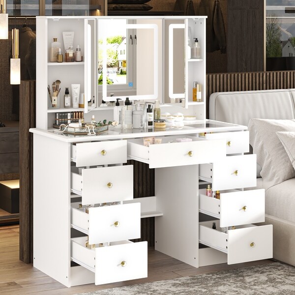 Large dressing table with storage store