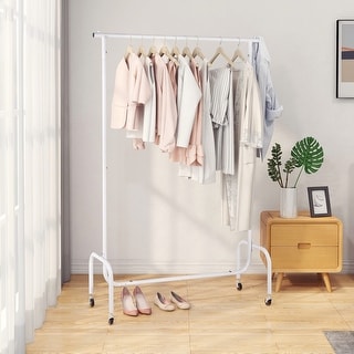 Heavy Duty Hangers On Wheels Freestanding Closet Organizer - 43.50"Lx17 ...