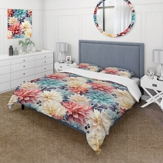 Designart "Subdued Enchantment Moody Patterns I" Cottage Bedding Set ...