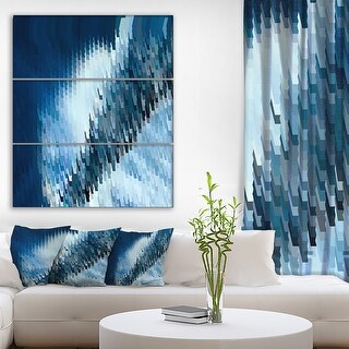 Designart "Fantastic Blue Magic Vector Art" Digital Art on Wrapped ...