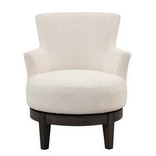 360 Degree Sherpa Swivel Accent Chairs Modern Wingback Barrel Chair ...
