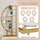 4 Tiers Round Shape Home Office Open Bookshelf - Bed Bath & Beyond ...
