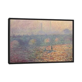 iCanvas "Waterloo Bridge, 1900" by Claude Monet Framed Canvas Print ...