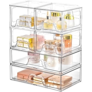 Stackable Makeup Organizer Storage Drawers Set of 6 - Bed Bath & Beyond ...