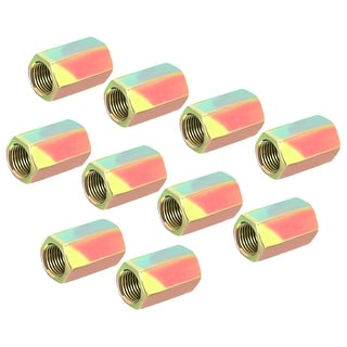 15pcs Hex Coupling Nut M10 Thread Sleeve Stud Pipe Connector Colorful ...