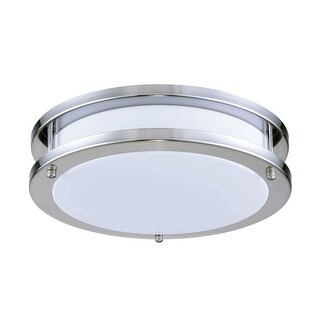 Elegant Lighting Elitco Single Light 12" Wide LED Flush Mount Ceiling ...